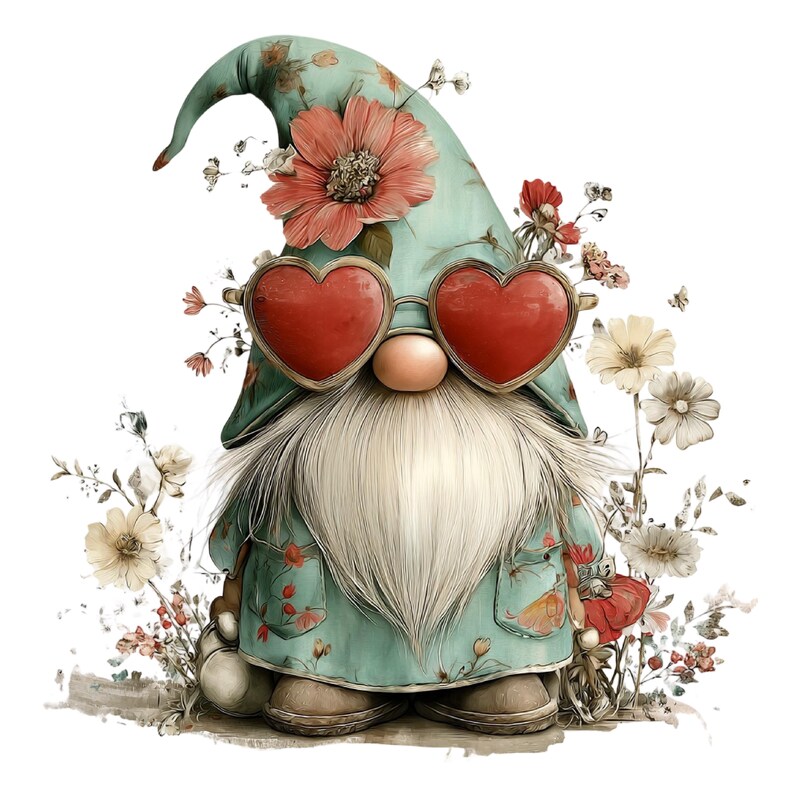 Conjunto de Ilustrações de Gnomos da Primavera: Arte de Personagens ...