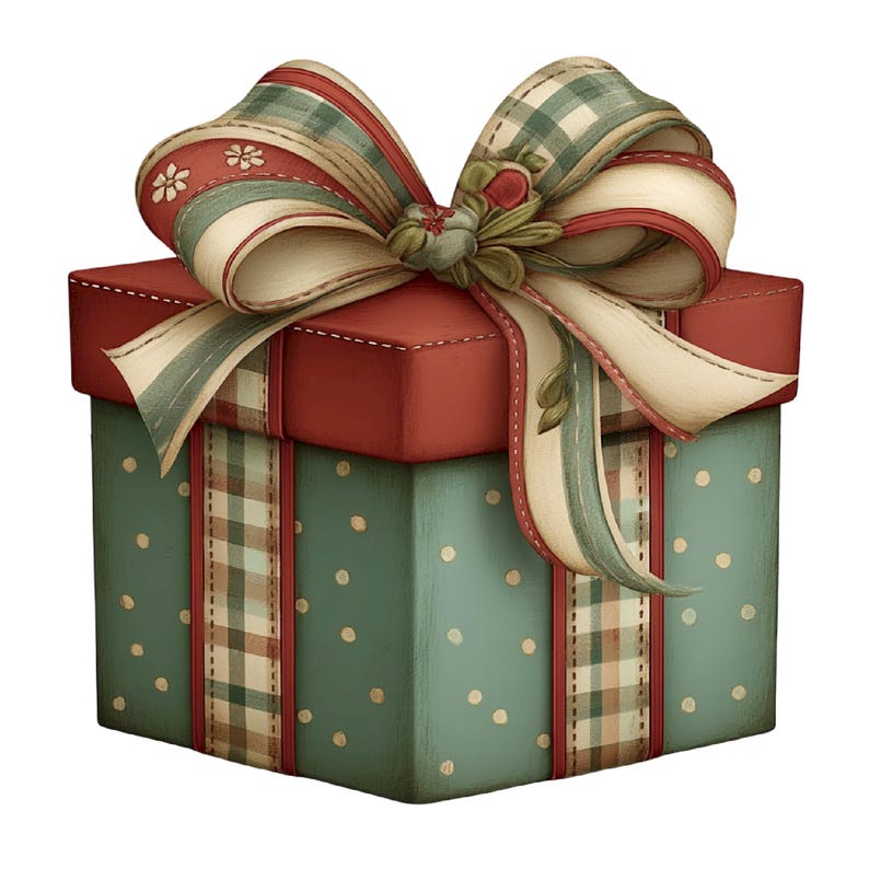 Christmas Gift Box Clipart – Festive Present PNG Bundle (digital ...