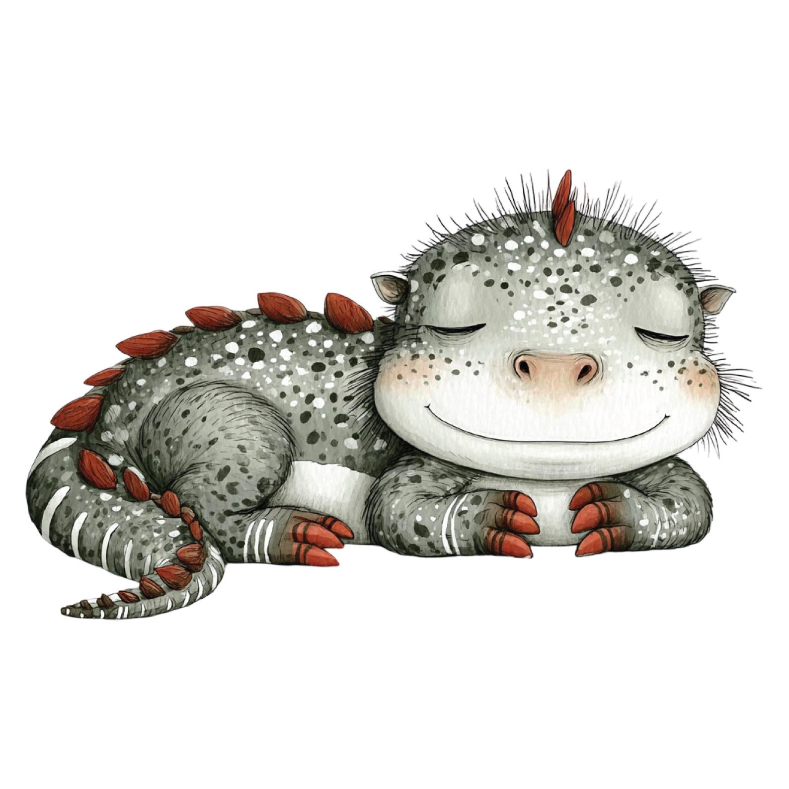 Winter Whimsy Creatures Clipart – Watercolor Fantasy Animal PNG Set ...