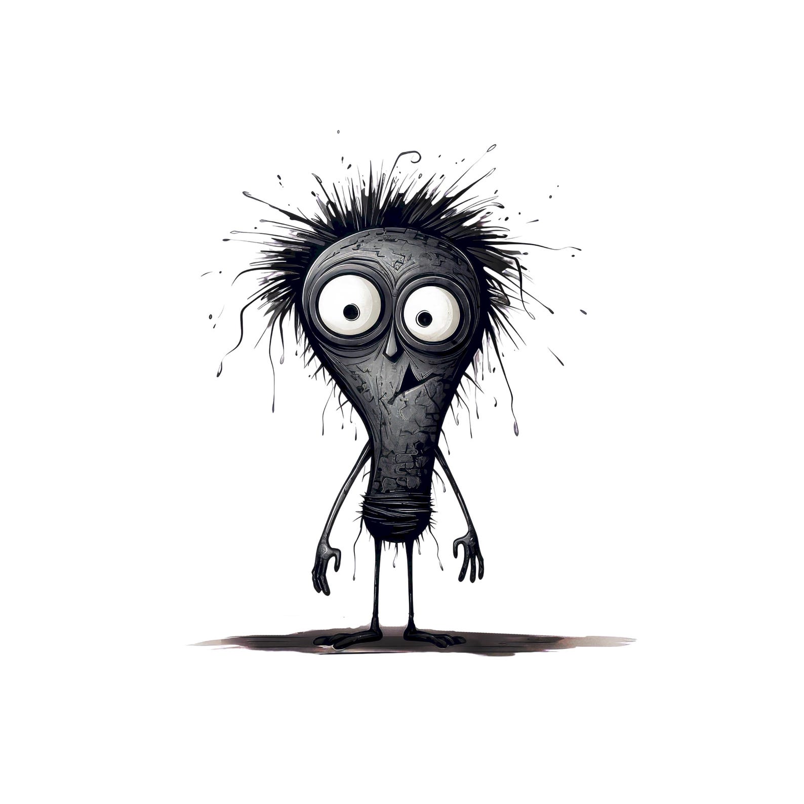 Halloween Monster Clipart: PNG Sublimation Art (commercial Use, Digital ...