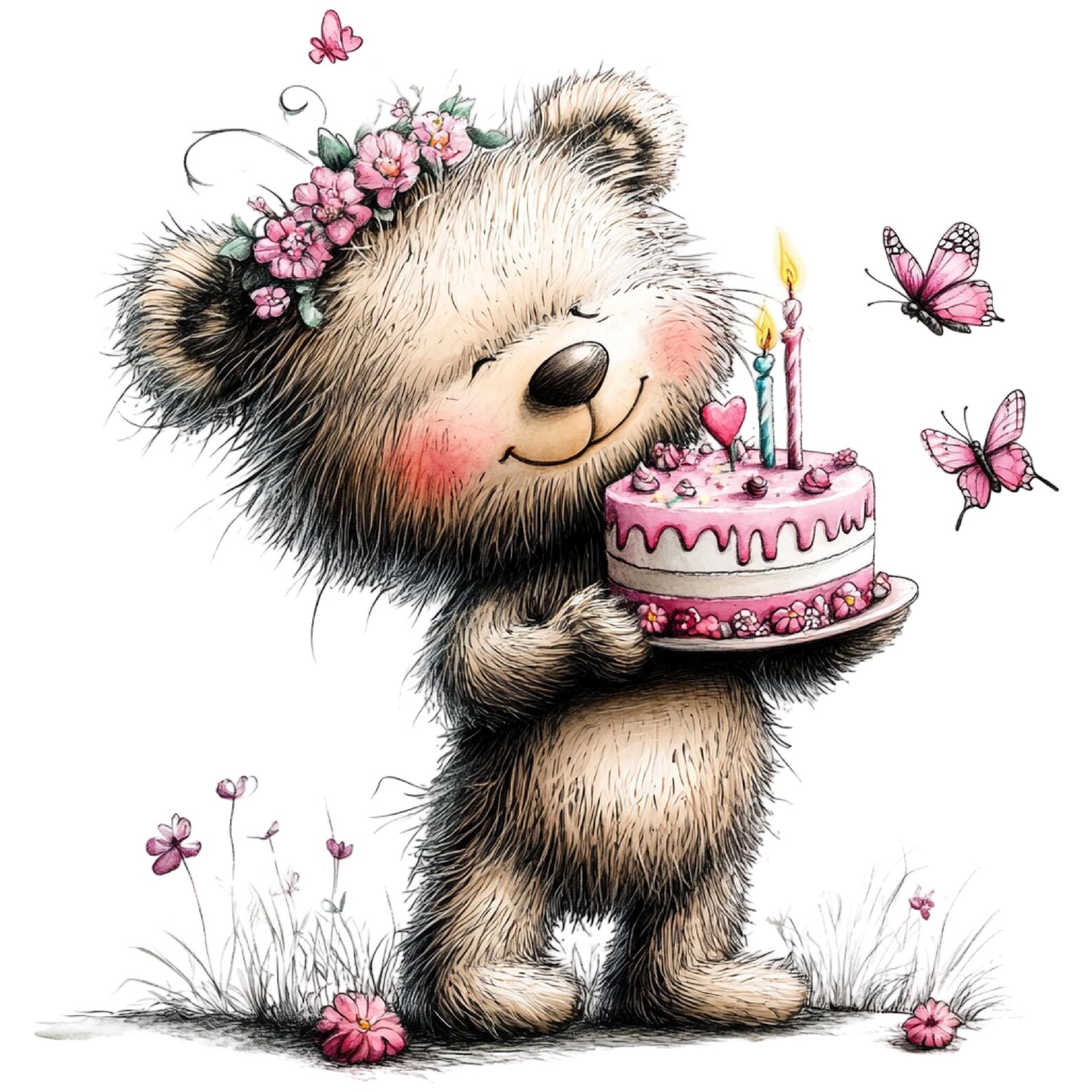 Birthday Bears Clipart Set: Party Celebration Art Bundle 30 PNG - Etsy