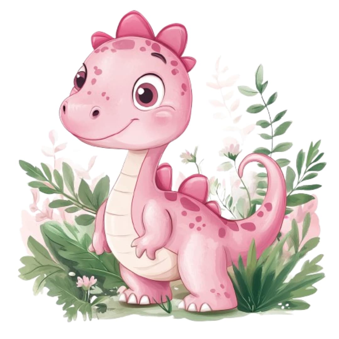 32 PNG Pink Dinosaur Baby Girl Dinosaur Clipart,dijital Download ...