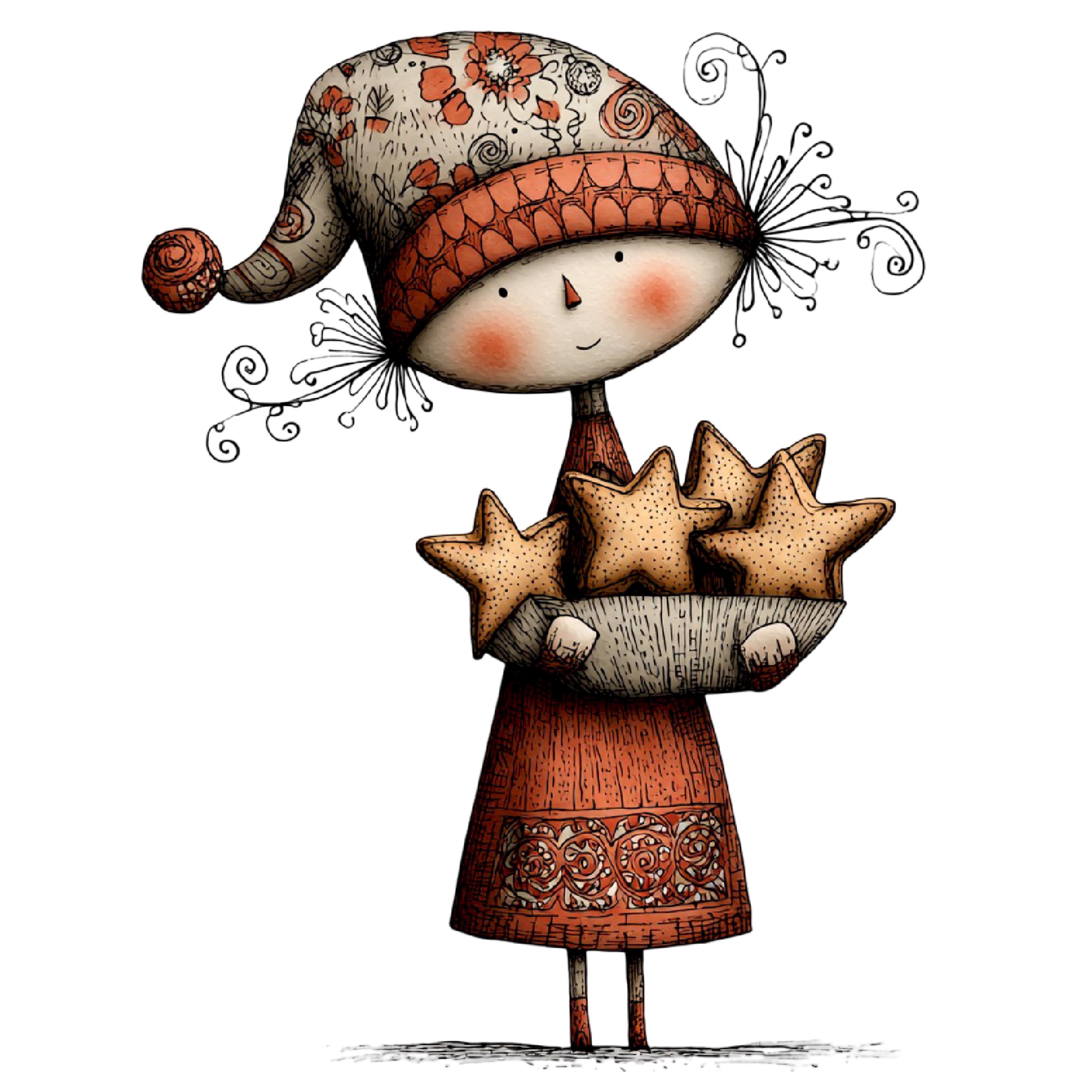 Whimsical Christmas Elf Clipart – Cute Holiday Helper PNG Bundle ...