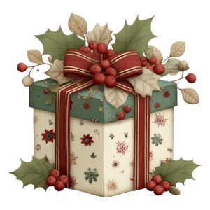 Christmas Gift Box Clipart – Festive Present PNG Bundle (digital ...