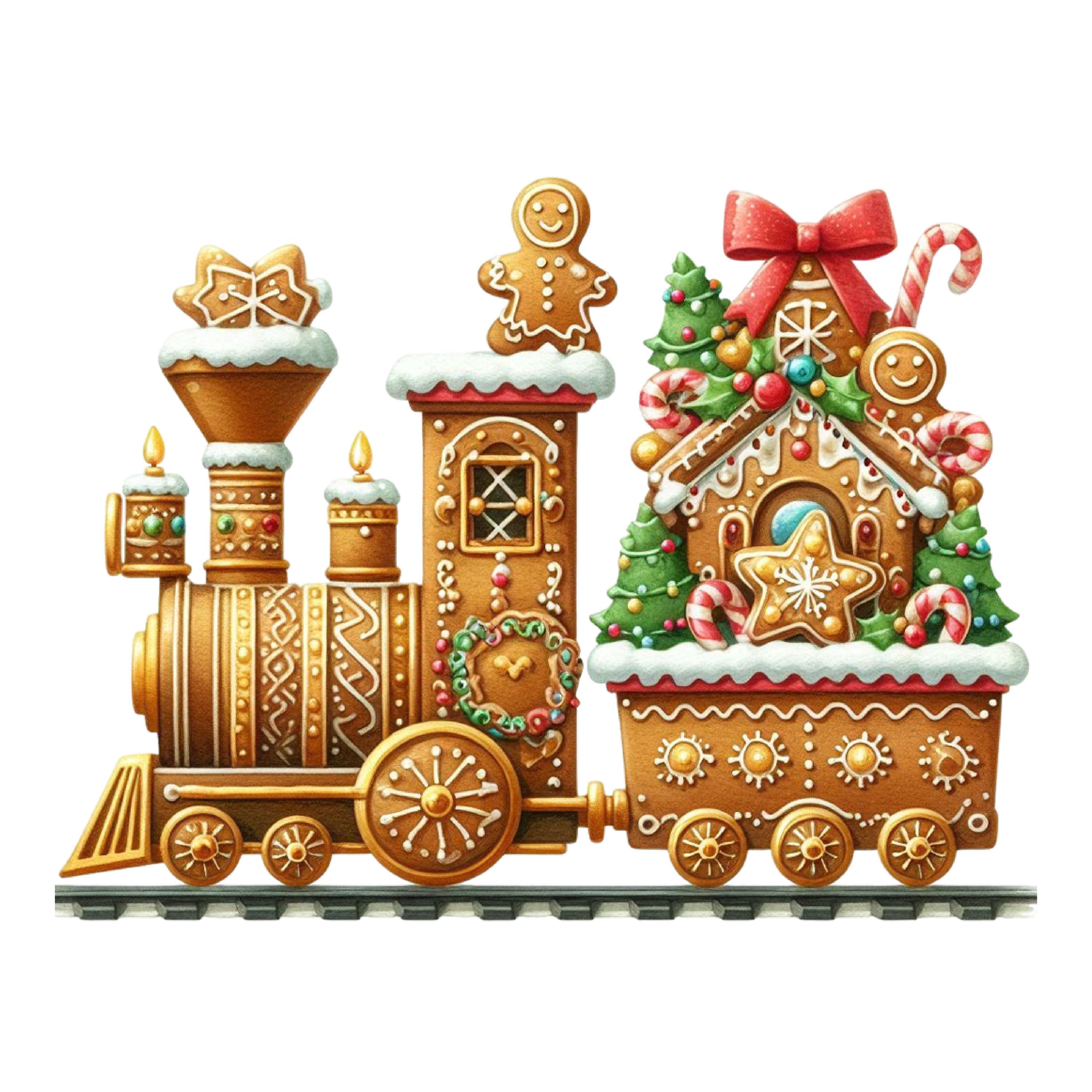 26 PNG Christmas Gingerbread Clipart Bundle,christmas Clipart,instant ...