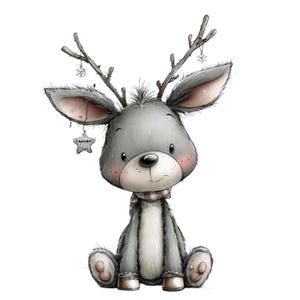 Icy Blue Christmas Clipart – Winter Animals 48 PNG Bundle (digital ...
