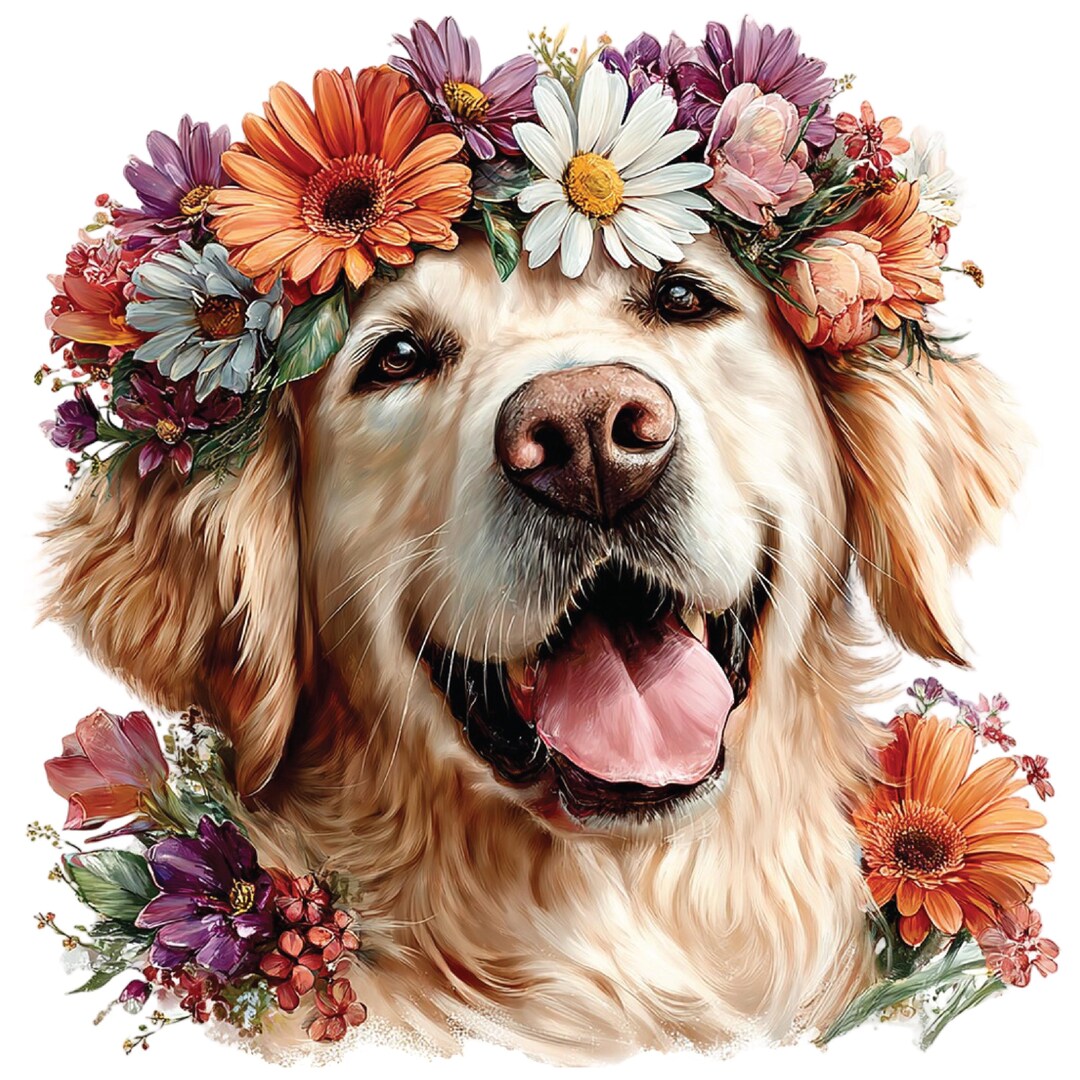 Spring Dogs Illustration Bundle: Seasonal Animal Character Art 31 PNG ...