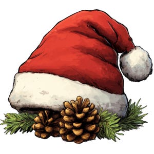Santa Hat Christmas Sublimation – Festive Holiday PNG Bundle (digital ...