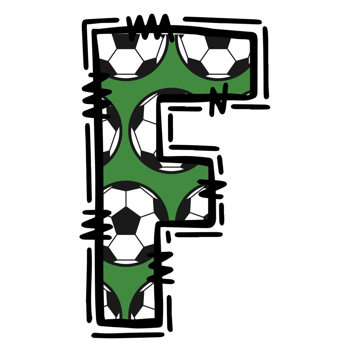 36 PNG Soccer Alphabet Set 4 Letters Clipart,soccer Clipart,watercolor ...