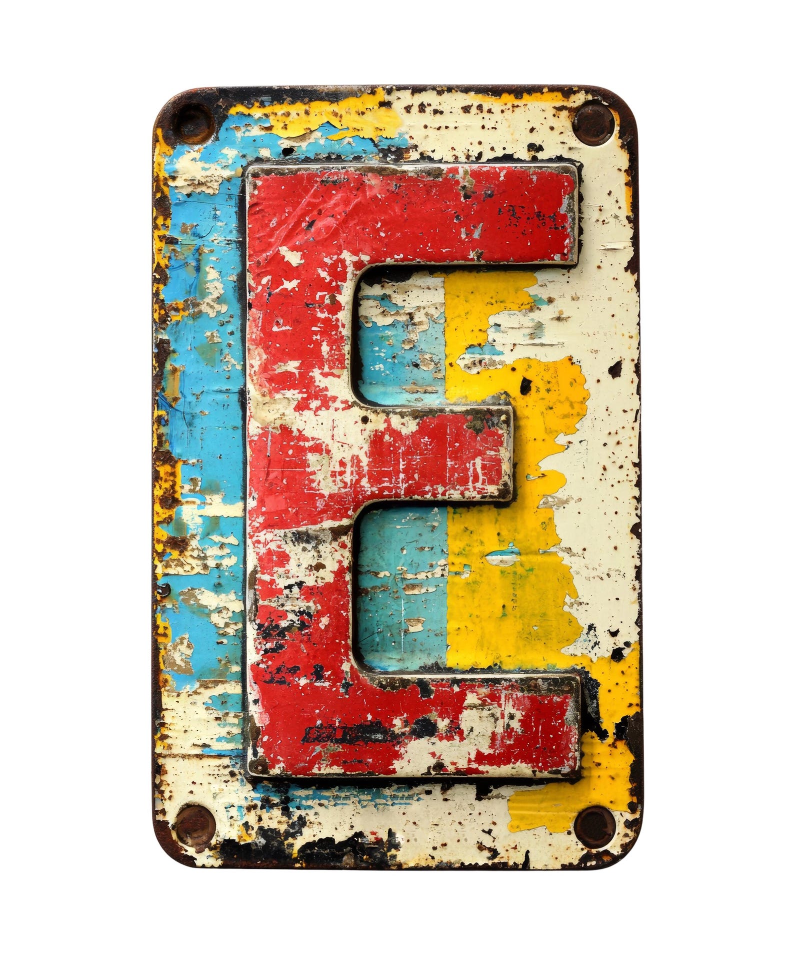 Metal License Plate Alphabet Clipart,36‑piece Vintage Auto Sign Letters ...