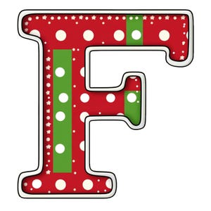 Christmas Alphabet Sublimation PNG – Festive Letter Clipart Bundle ...