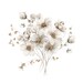 10 PNG White Rustic Wedding Flower Clipart,commercial Use,watercolor ...