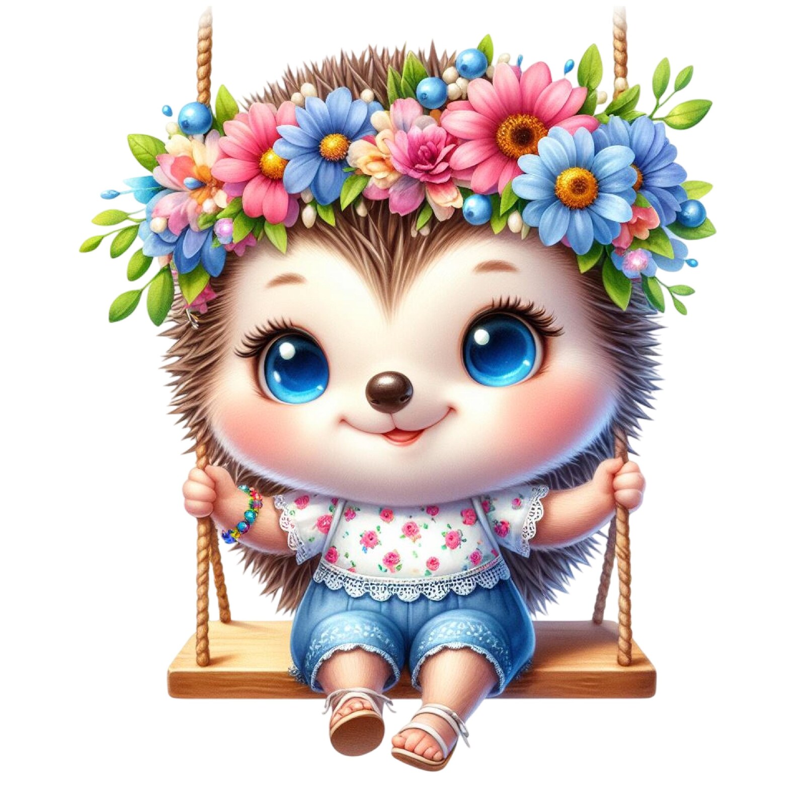 25 PNG Cute Summer Hedgehog Sublimation Clipart,digital Download ...