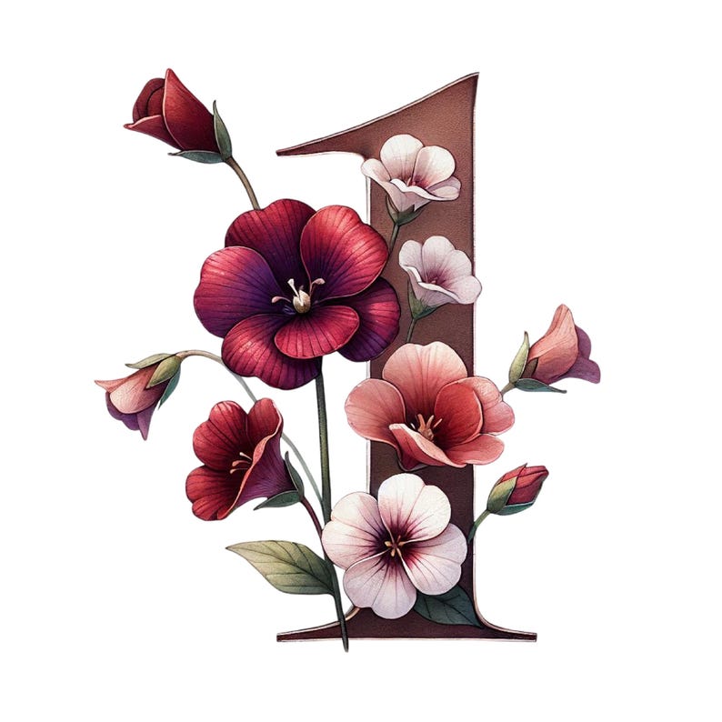 Watercolor Hello Spring Alphabet Clipart – Floral Letter PNG Set ...