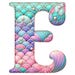 36 PNG Mermaid Birthday Alphabet and Letter,highresolution Images ...