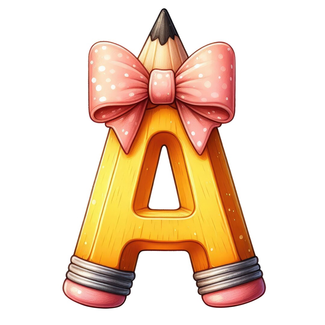 36 PNG Pencil Alphabet,back to School Alphabet,highresolution Images ...