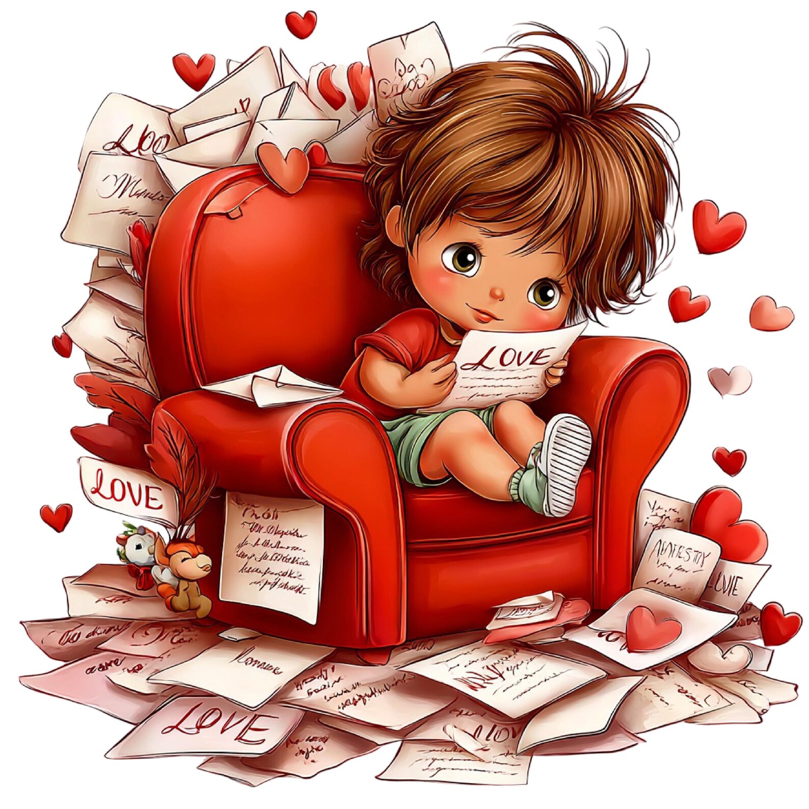 Whimsical Valentine Set: Romantic Heart-themed Art Bundle 36 PNG - Etsy