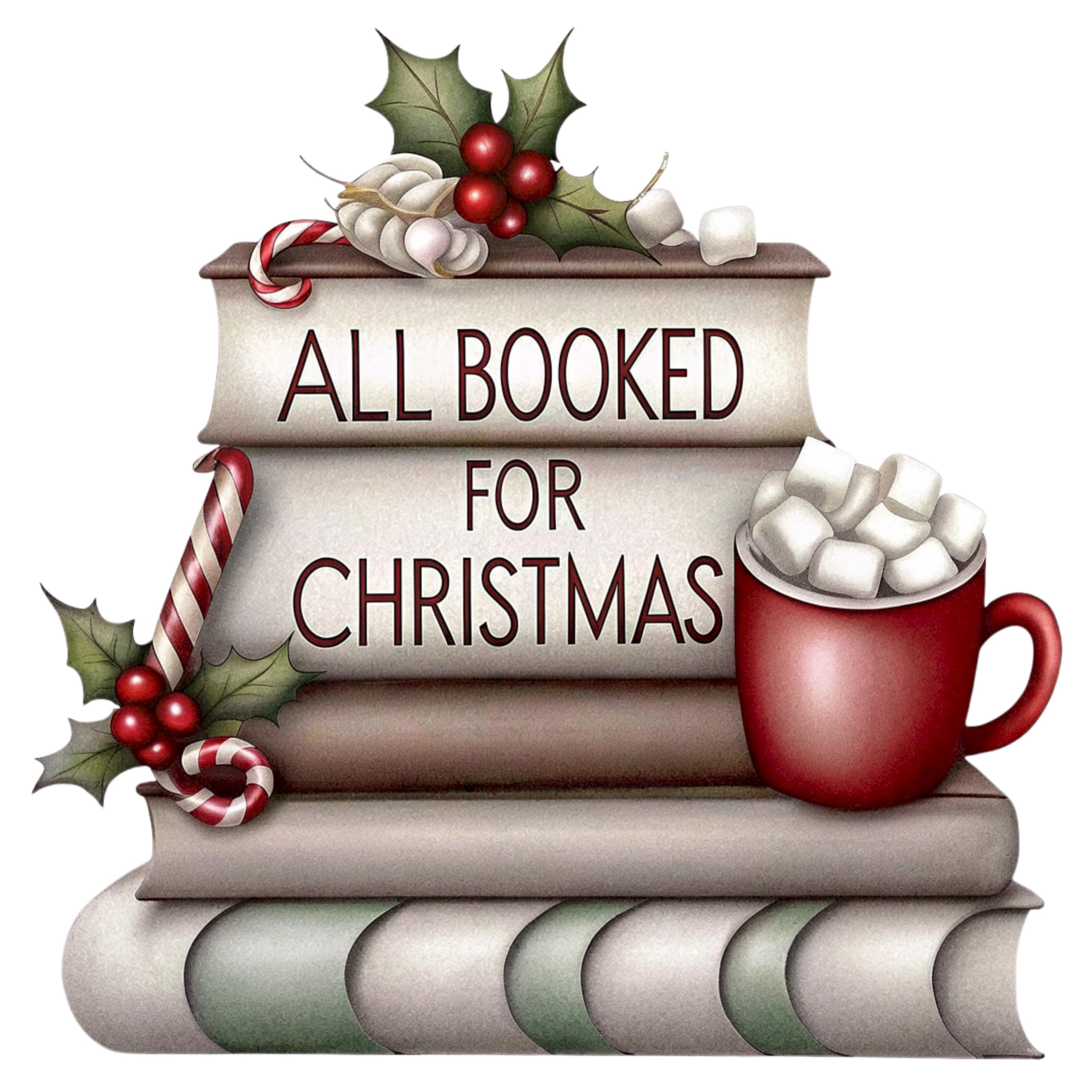 Christmas Book Lover Clipart – Cozy Winter Reading PNG Set (digital ...