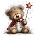 Whimsical Winter Teddy Bear Clipart Set: Snowy Holiday Bundle 47 PNG - Etsy