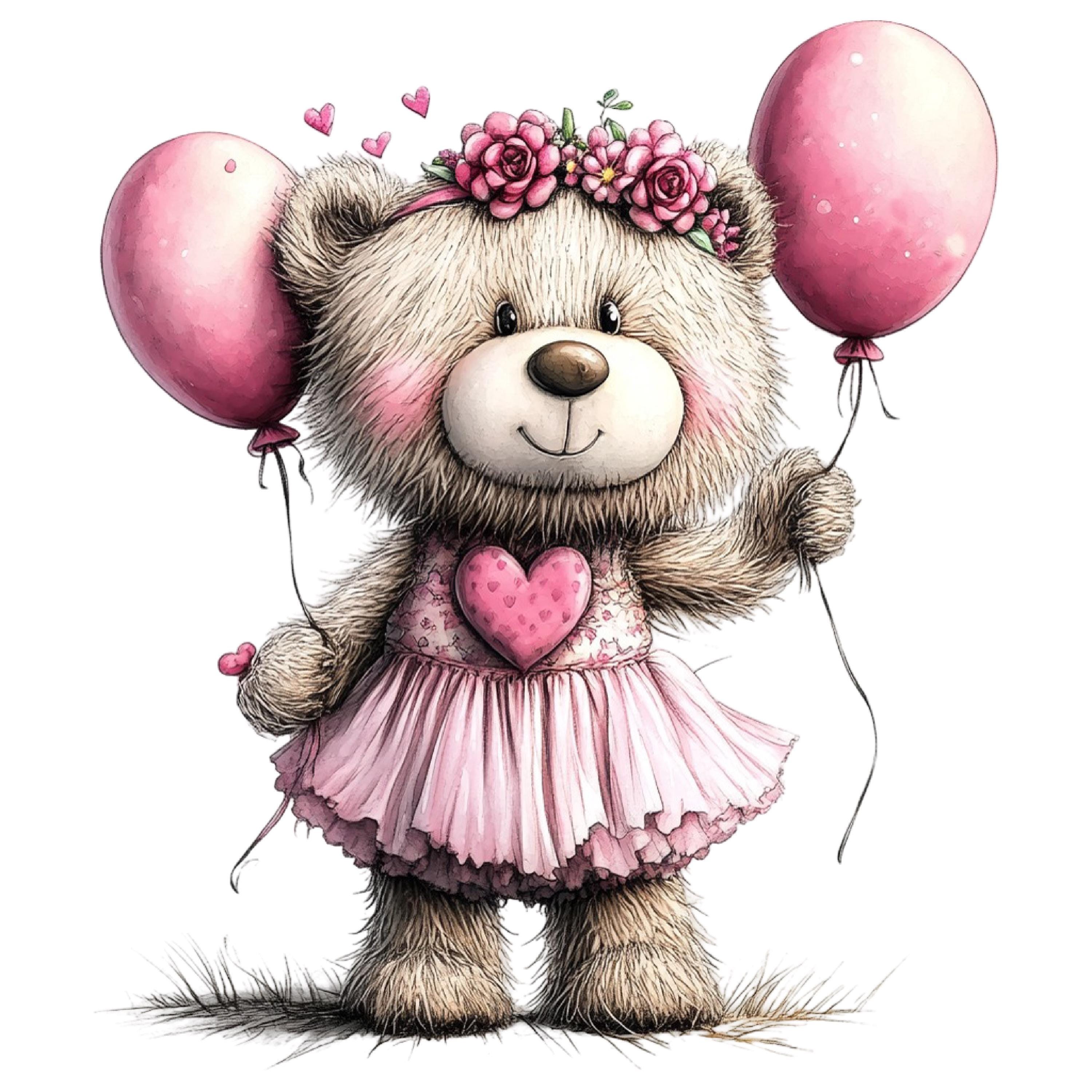 Birthday Bears Clipart Set: Party Celebration Art Bundle 30 PNG - Etsy