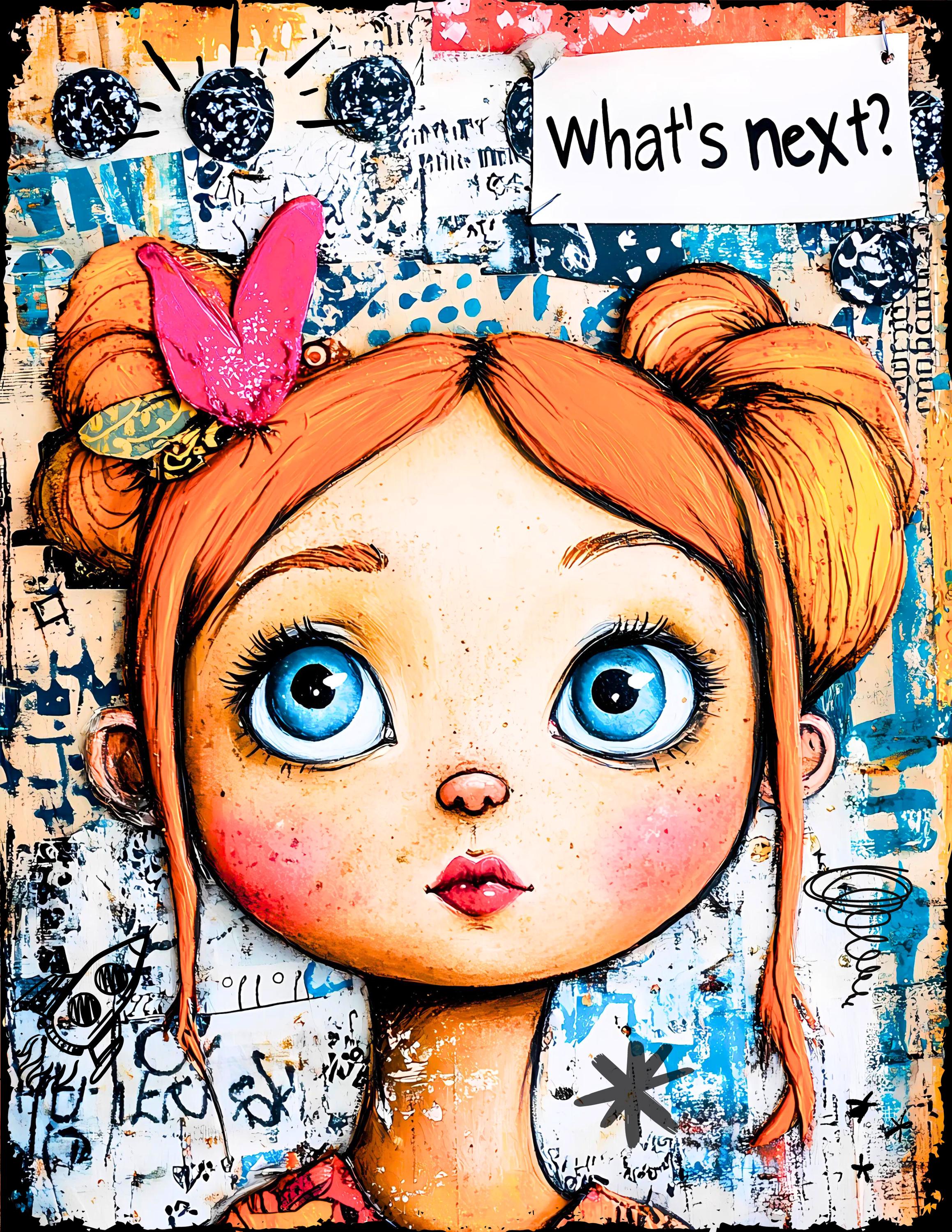 Whimsical Girls Colorful Junk Journal Papers,printable Junk Journal ...