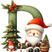 Christmas Alphabet Clipart: Festive Letter Graphics, Watercolor ABC PNG ...