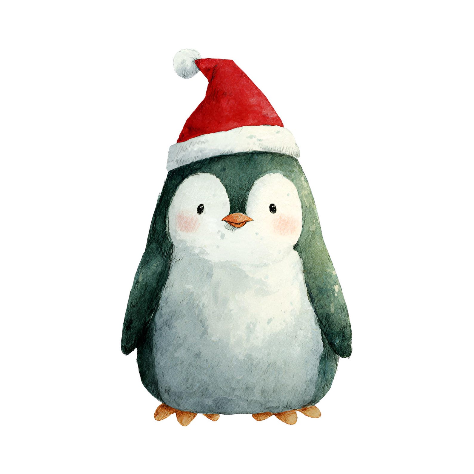 Watercolor Christmas Clipart Bundle: Festive PNG Illustrations (instant ...