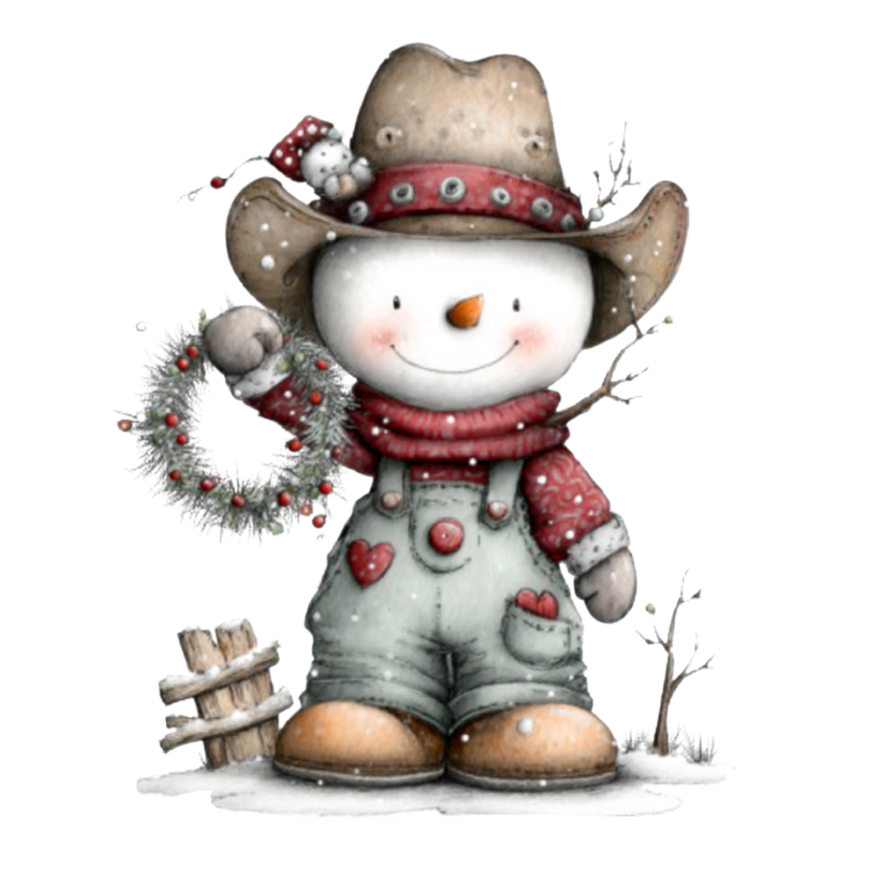 Vintage Snowman Clipart Sublimation: Retro Christmas PNG Bundle ...