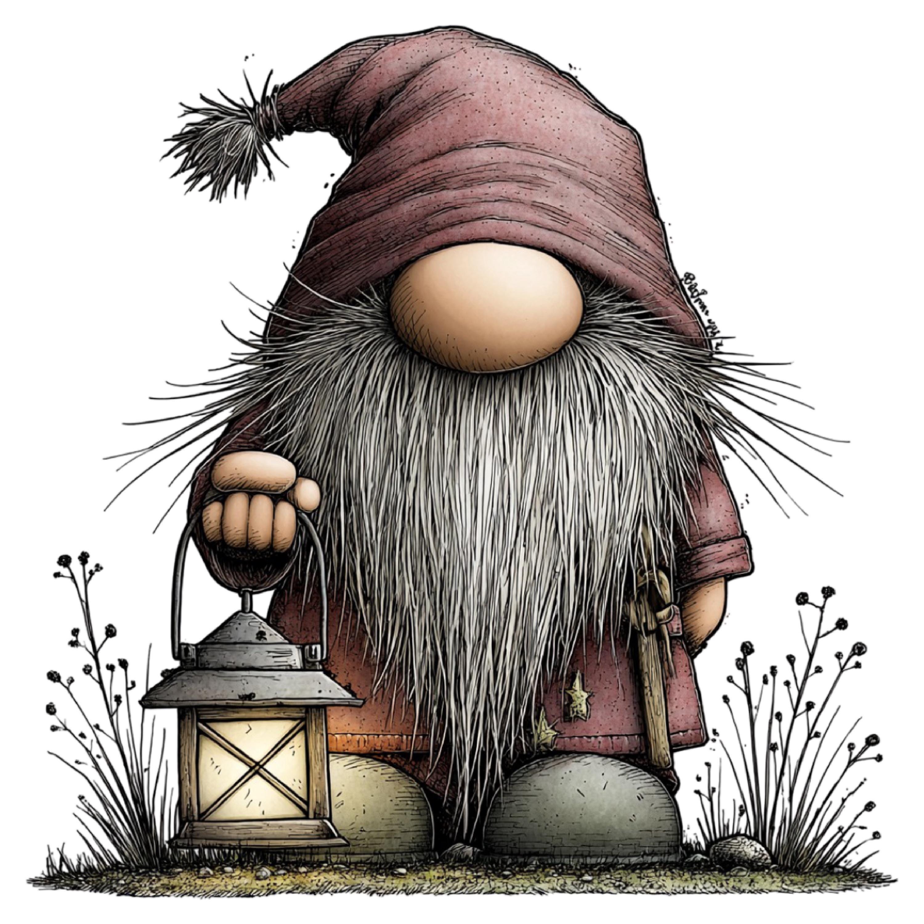 Whimsical Gnome Clipart Bundle: Cute Christmas PNG Images (digital ...