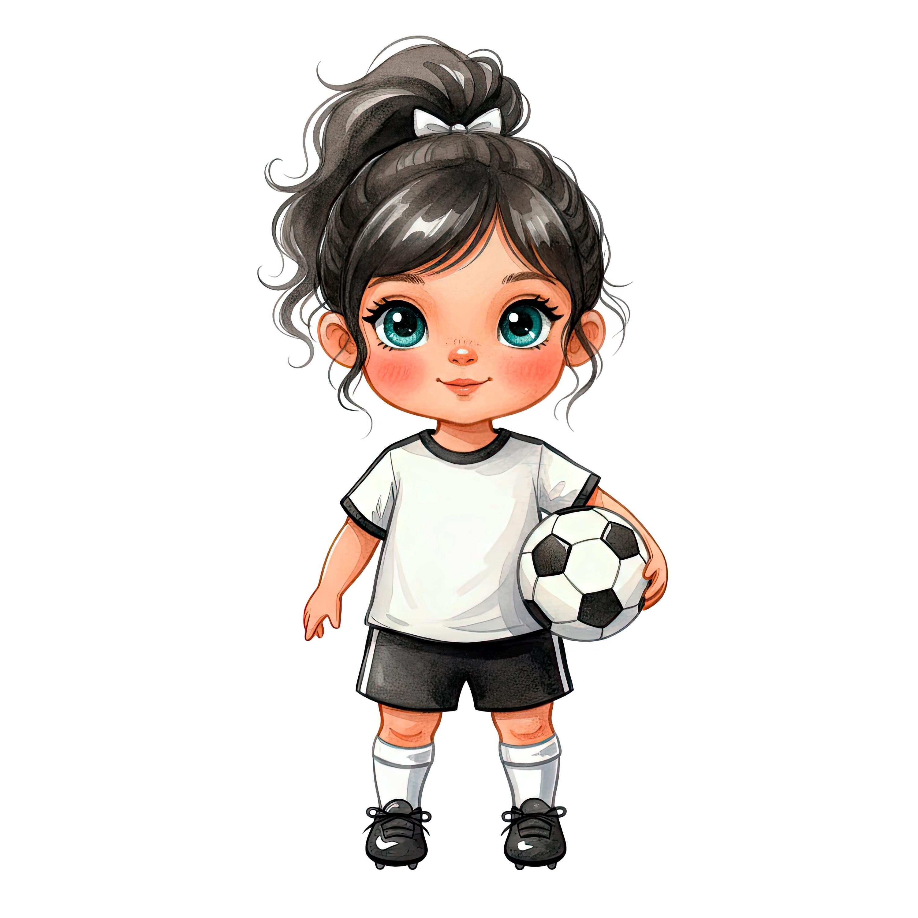 Kids Soccer Clipart, Football Clipart: Sport Player Set 38 PNG - Etsy