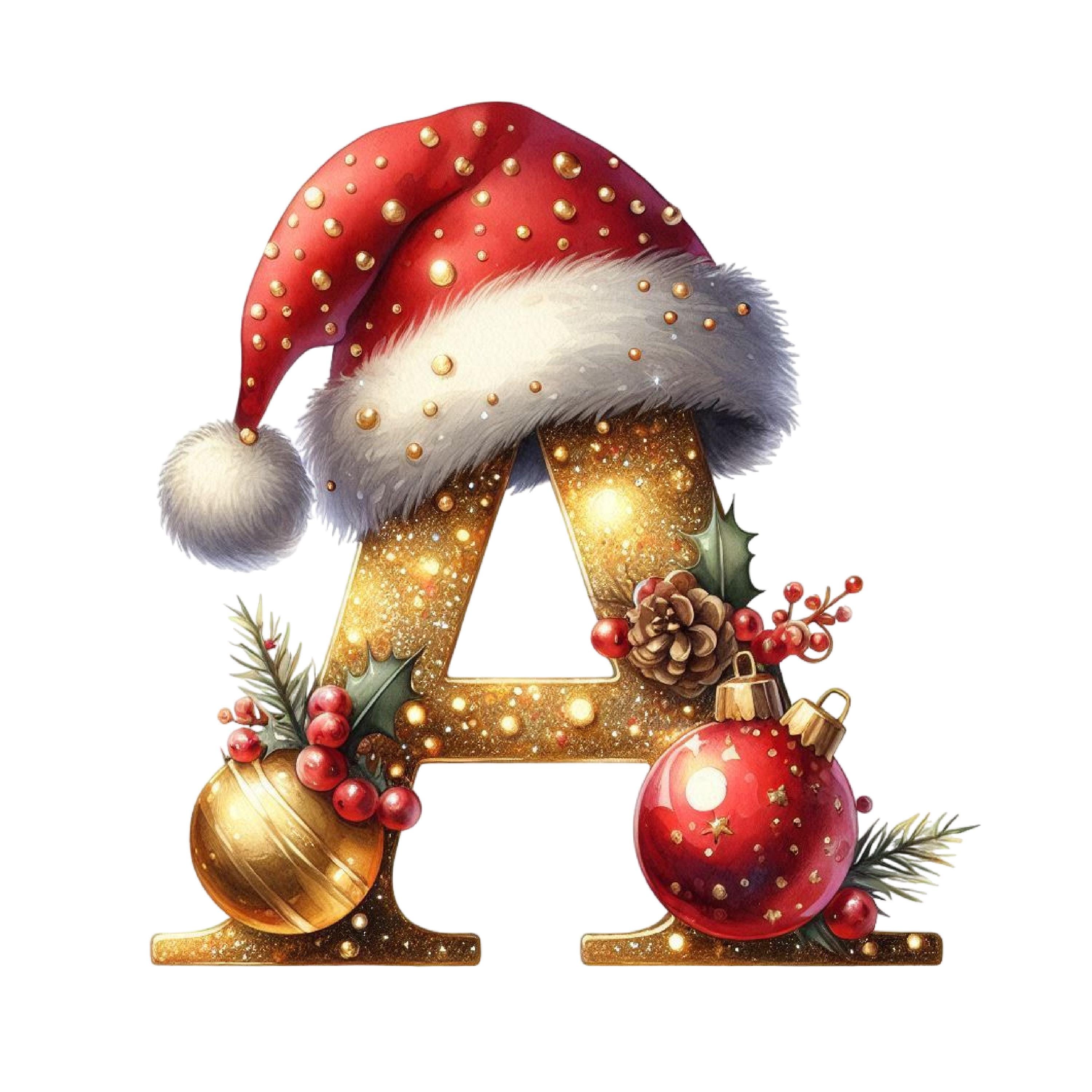 36 PNG Christmas Alphabet,christmas Clipart,christmas Alphabet PNG ...