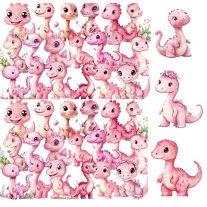 32 PNG Pink Dinosaur Baby Girl Dinosaur Clipart,dijital Download ...