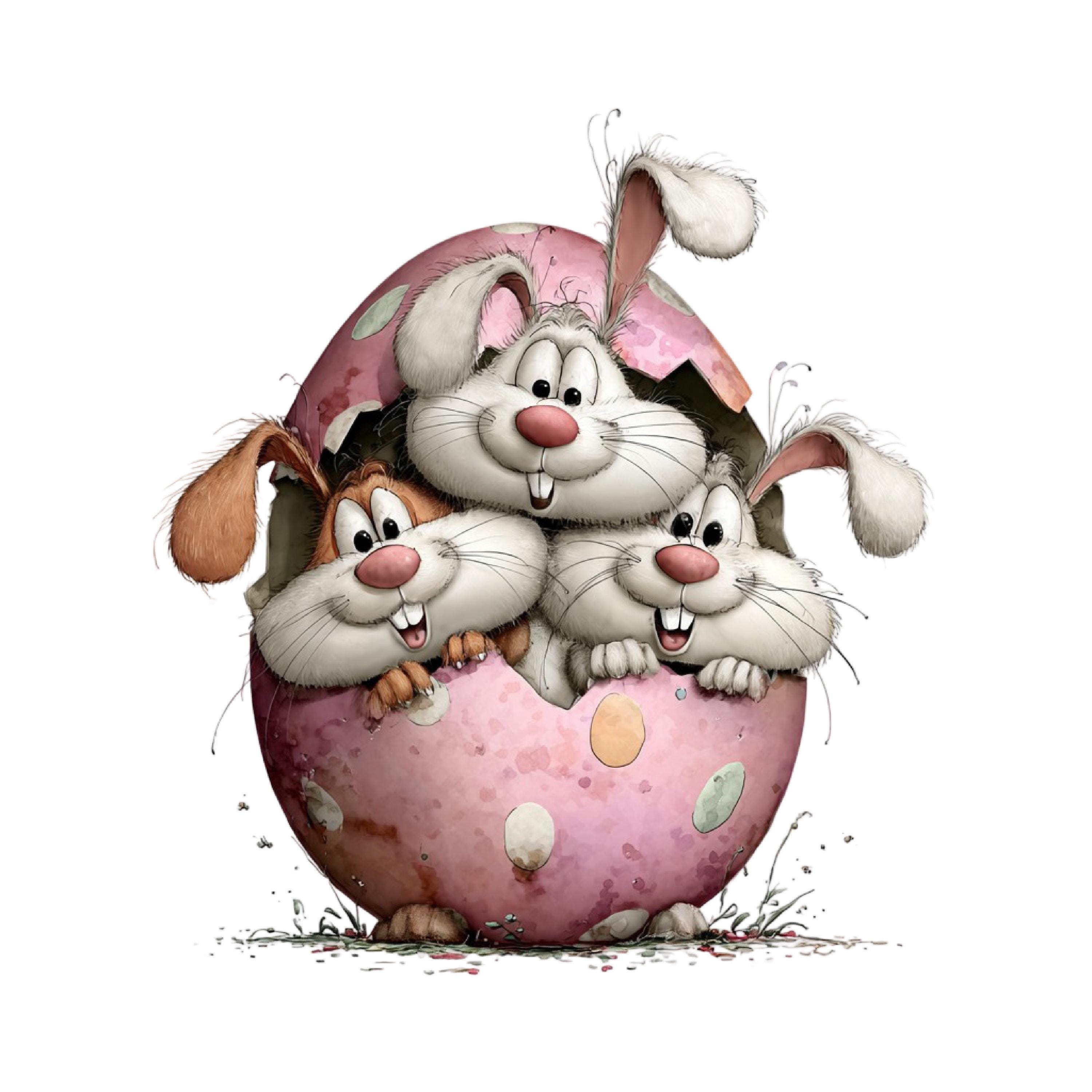 Whimsical Easter Animals Clipart Set: Spring Character Illustration ...