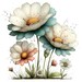 Spring Daisy Flower Clipart Set: Botanical Illustration Bundle 30 PNG ...