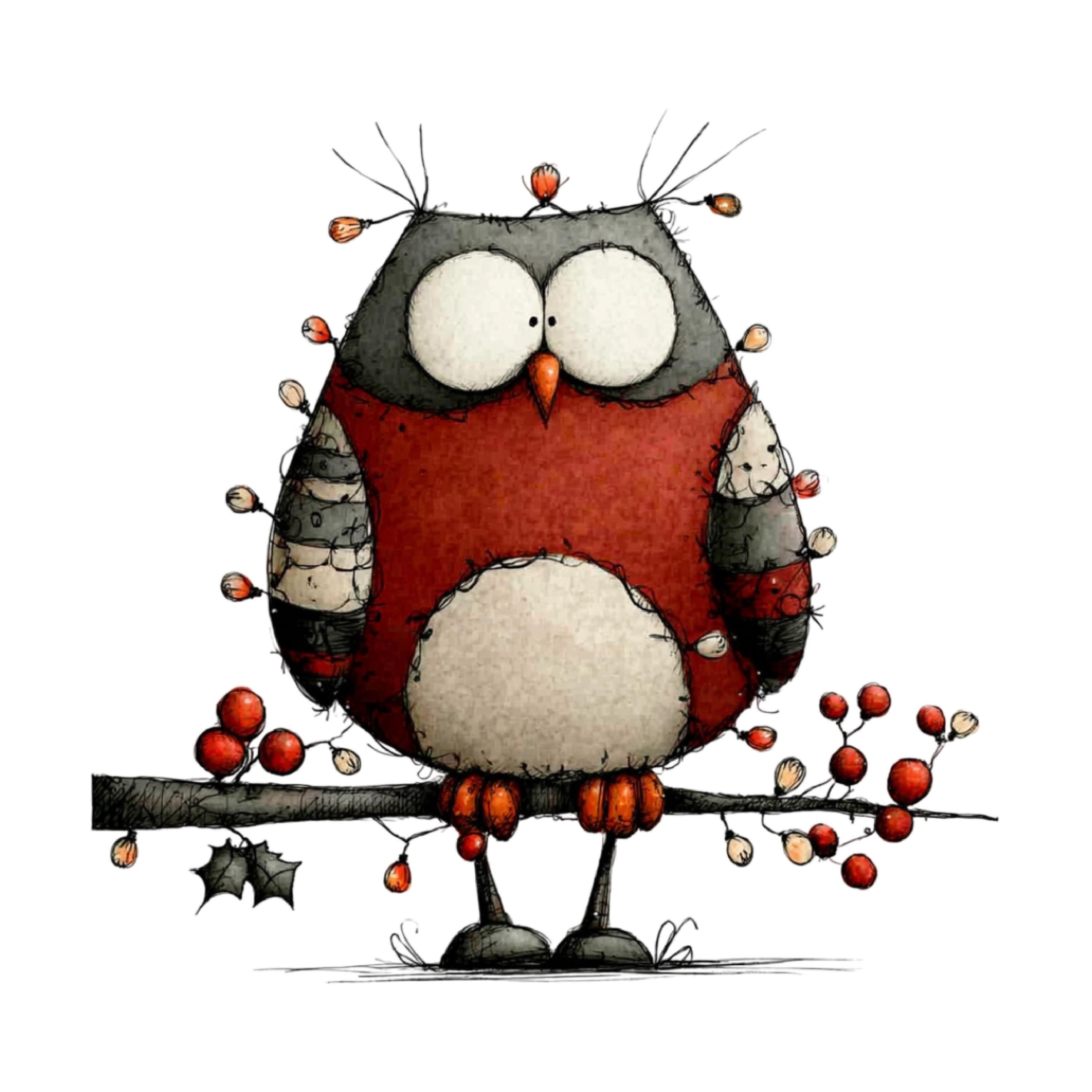 Quirky Christmas Animals Clipart – Whimsical Holiday Creatures PNG ...