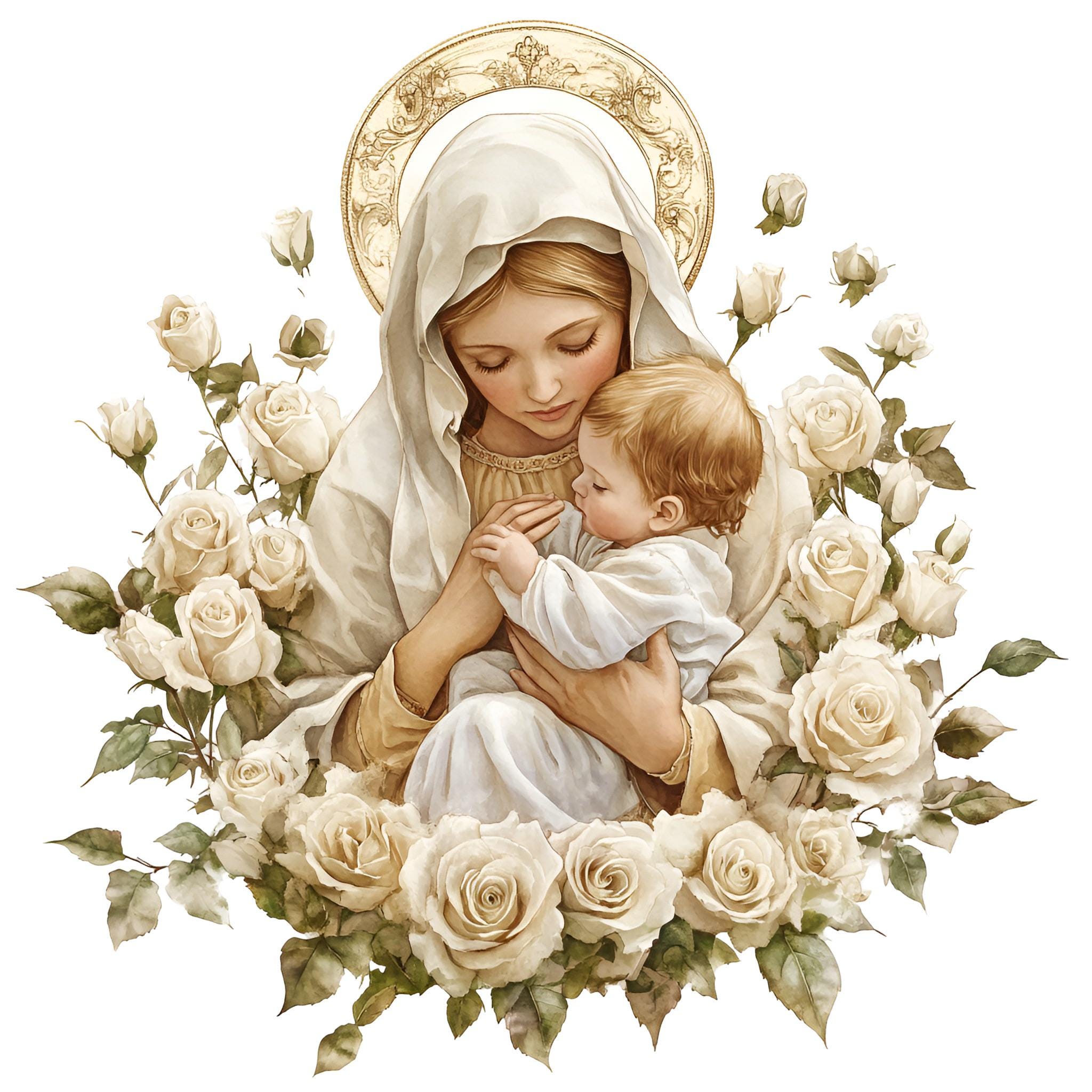 Nativity Clipart – Holy Family PNG, Christmas Religious Digital Art, 90 ...