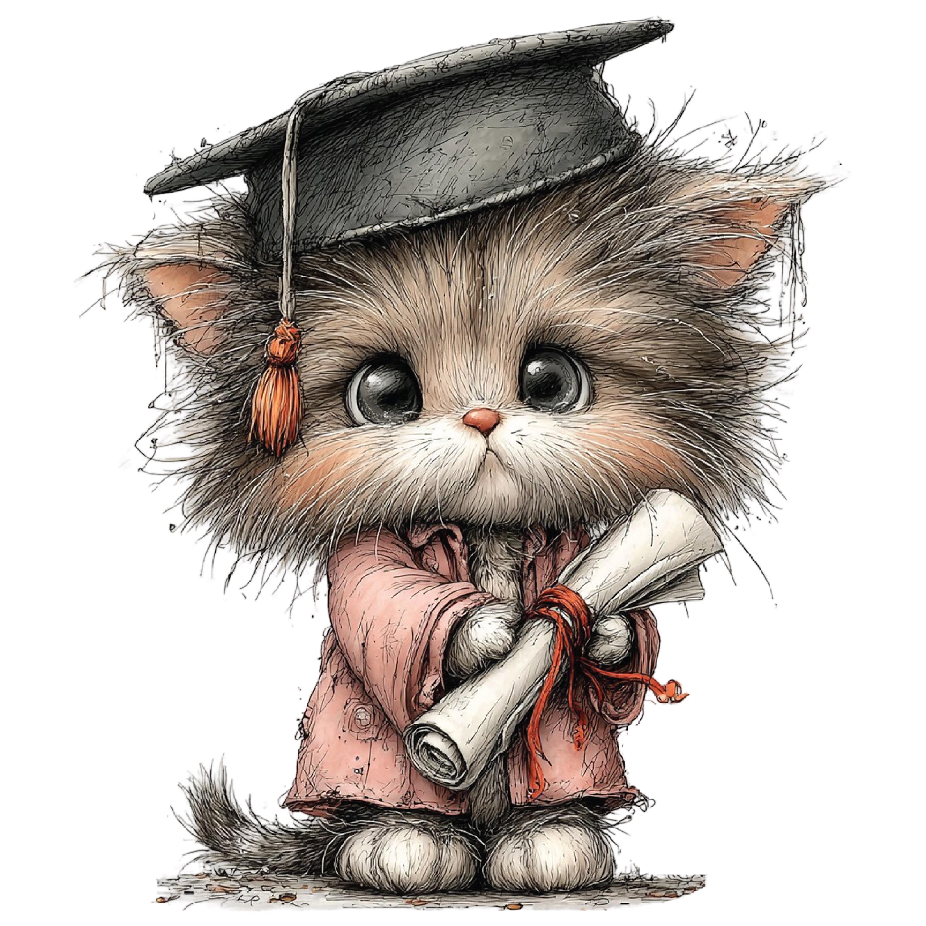 Baby Cat Illustration Set: Animal Character Art 34 PNG - Etsy