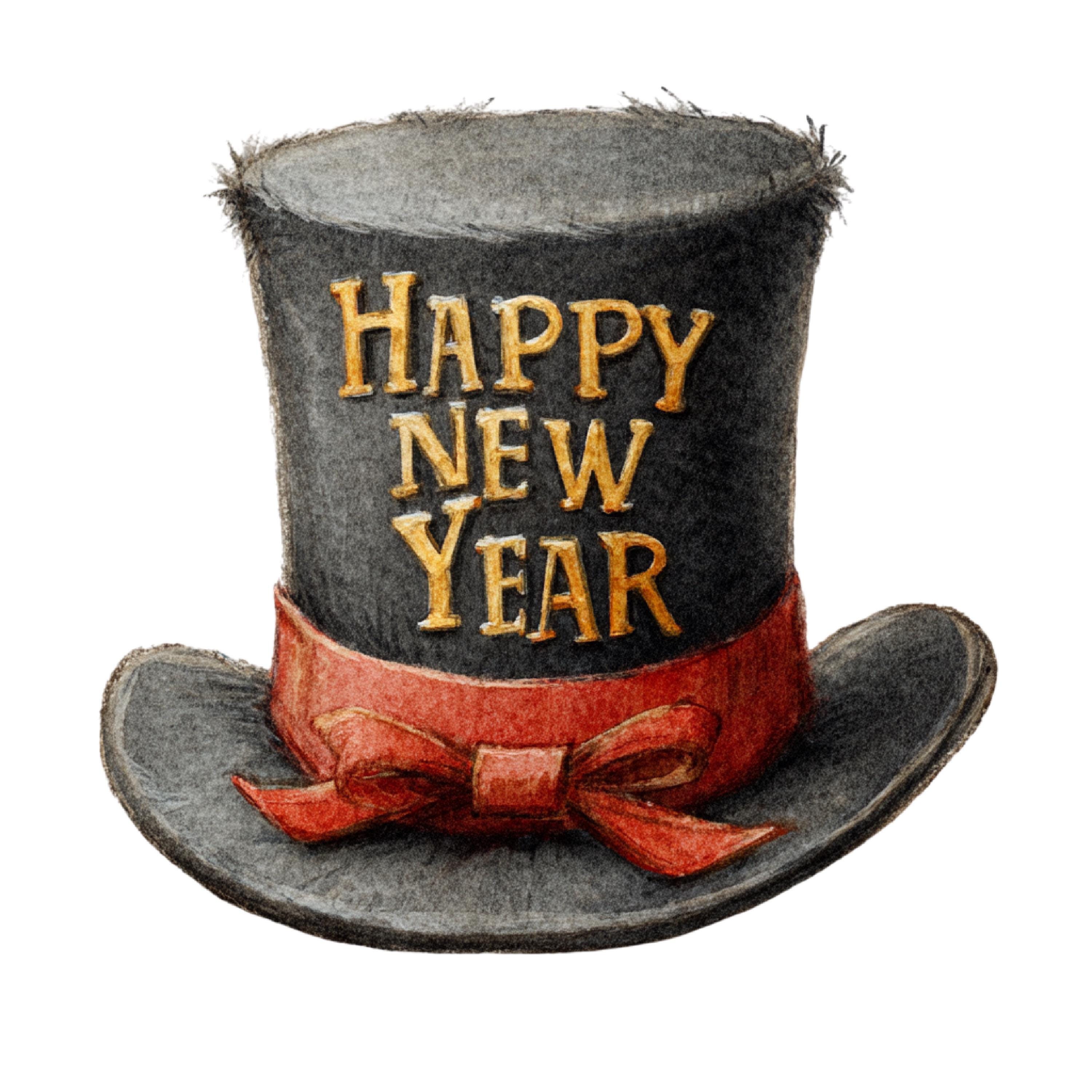 Happy New Year Hat Clipart – Festive Party Accessory PNG Bundle ...