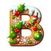 Christmas Gingerbread Alphabet: Festive Cookie Letters PNG Images ...
