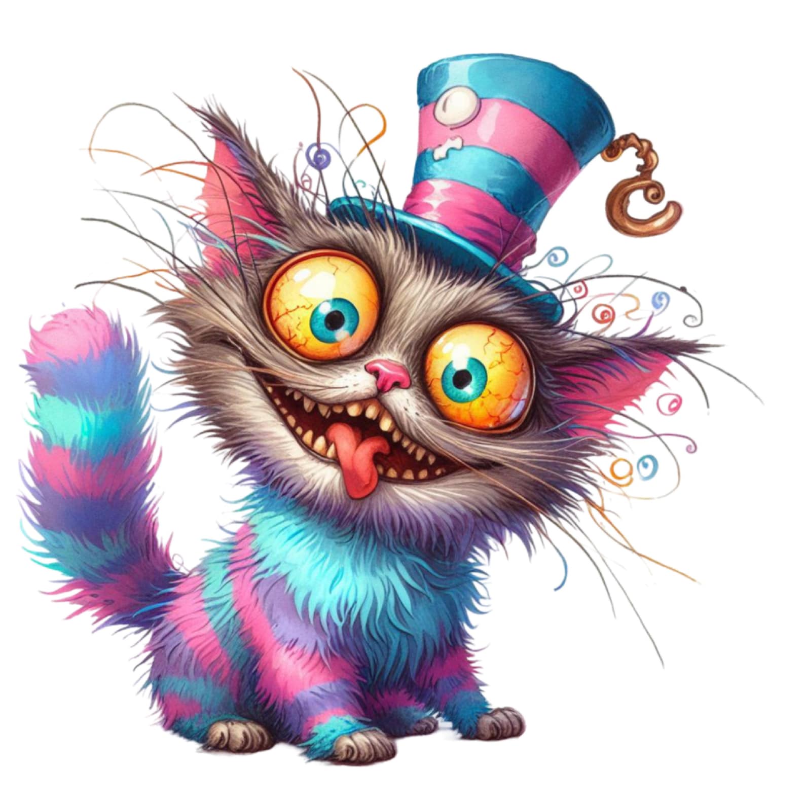 25 PNG Funny and Crazy Cat Clipart, PNG Files,perfect for Scrapbooking ...