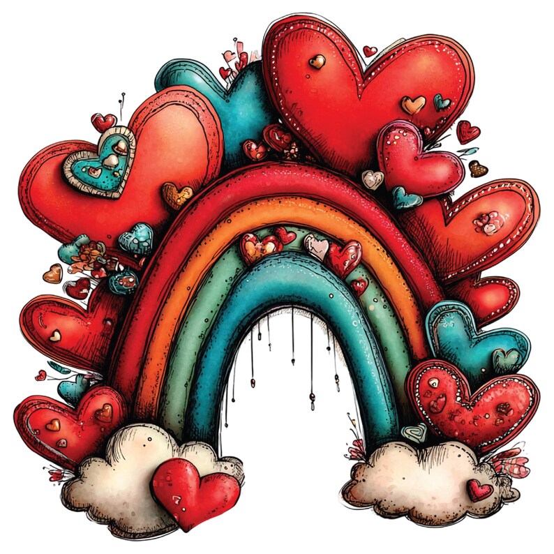 Whimsical Love Set: Romantic Character Art Bundle 37 PNG - Etsy