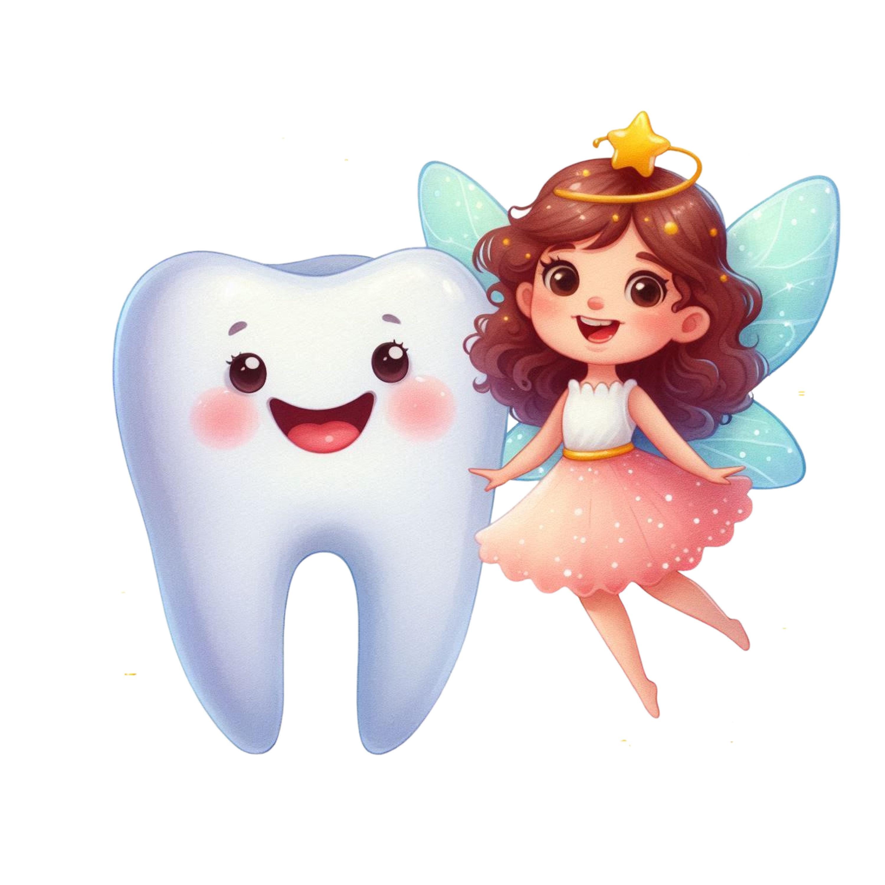 27 PNG Mascot Cute Tooth Fairy Clipart,scrapbook Images,watercolor ...