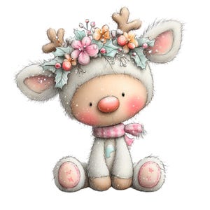 Whimsical Woodland Christmas Clipart – Festive Forest PNG Set (instant ...