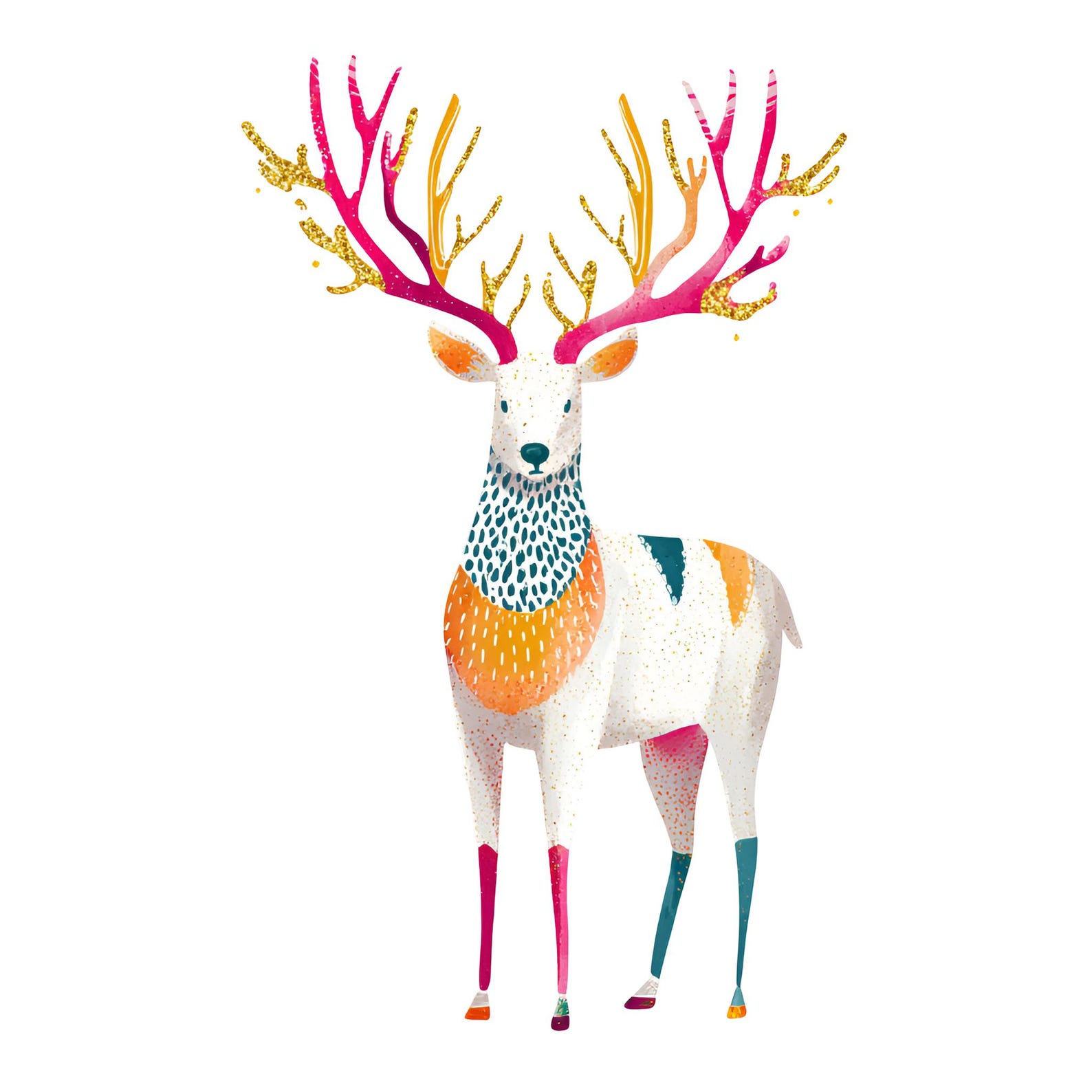 Christmas Reindeer Clipart Bundle Digital Download PNG 18 Png Set - Etsy