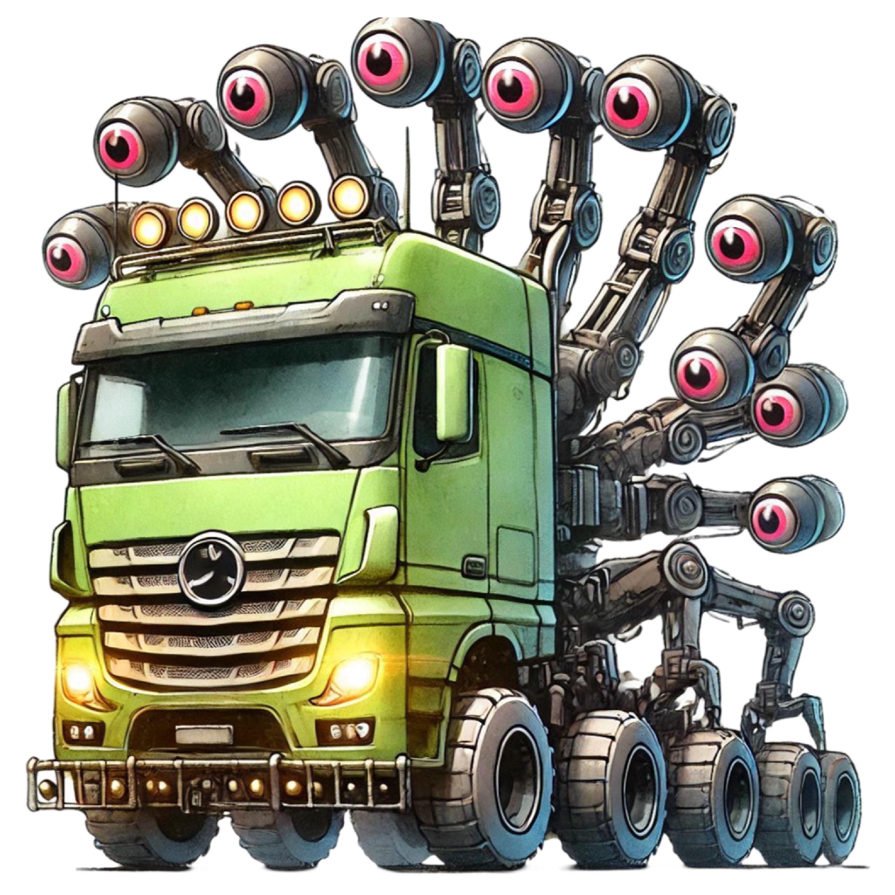 14 PNG Mutant Monster Truck Bundle,transparent Images,digital Crafting ...