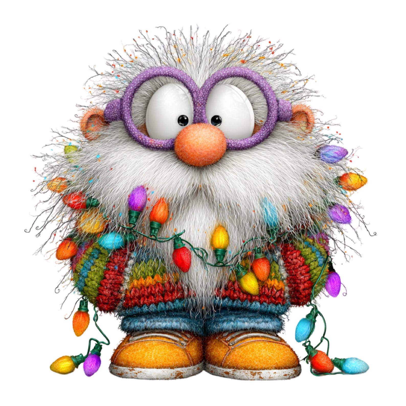 Whimsical Christmas Santa Clipart – Cute Holiday Father Christmas PNG ...