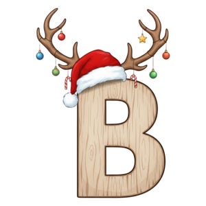 Christmas Alphabet Letter Clipart – Festive Holiday Font PNG Set ...