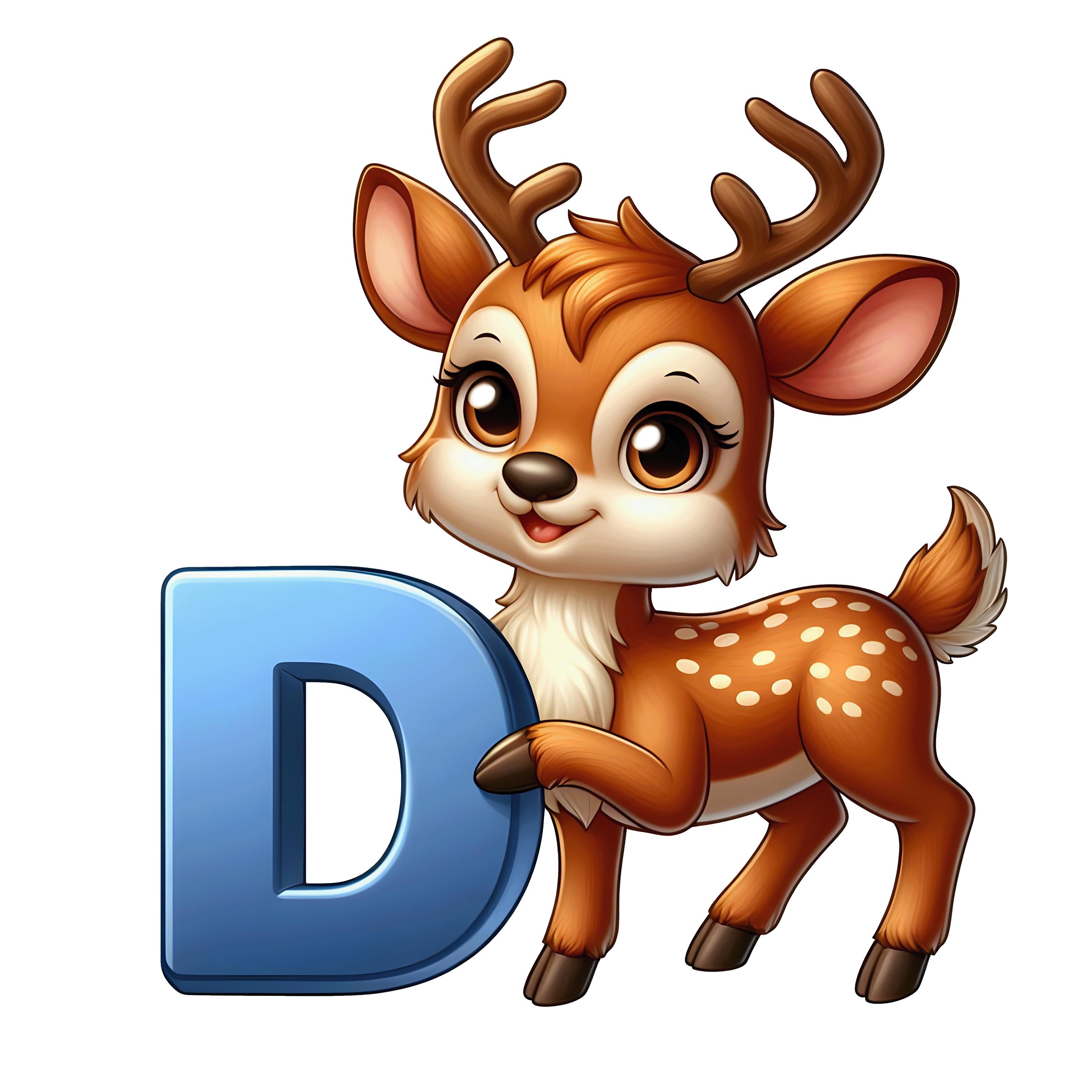 Alphabet Animals Clipart Set: Educational Letter Illustration Bundle 26 ...