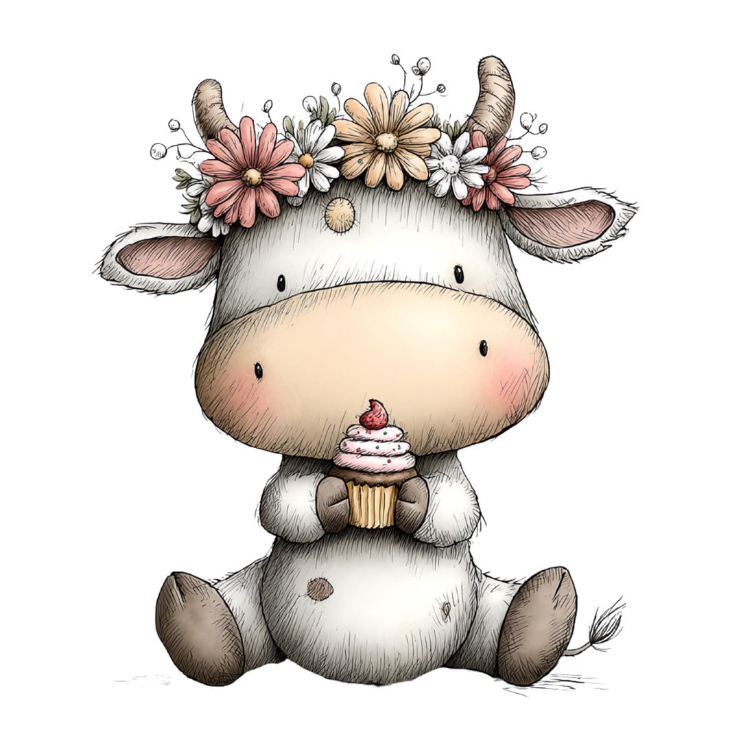 Whimsical Birthday Animals PNG Set: Watercolor Party Clipart Bundle 55 ...