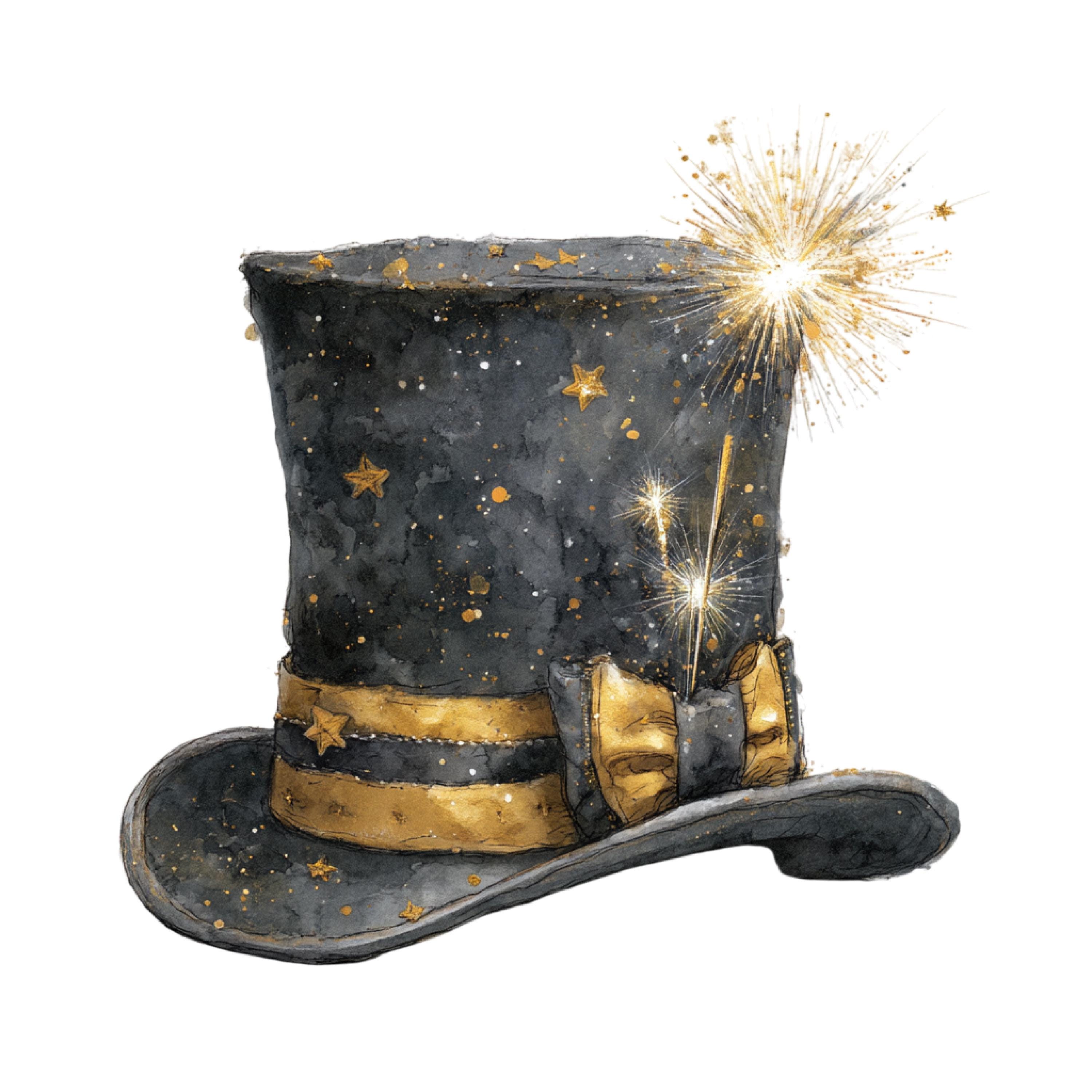 Happy New Year Hat Clipart – Festive Party Accessory PNG Bundle ...